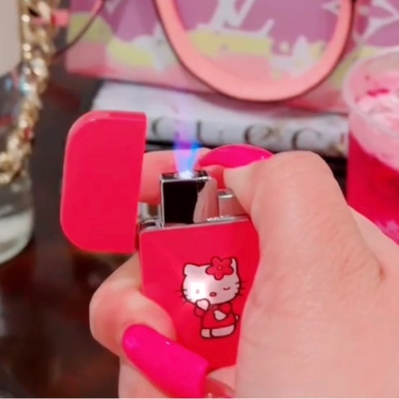 Other | Hello Kitty Pink Flame Pocket Lighter | Poshmark